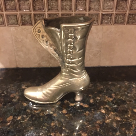 Accents | Brass Vintage Small Boot | Poshmark